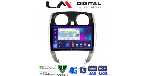 LM Digital - LM ZC8790 GPS Οθόνη OEM Multimedia Αυτοκινήτου για Nissan Note 2013 > 2020 (CarPlay ...