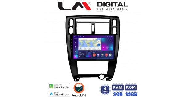 LM Digital - LM ZN4006B GPS Οθόνη OEM Multimedia Αυτοκινήτου για TUCSON 2004 > 2010 (CarPlay ...